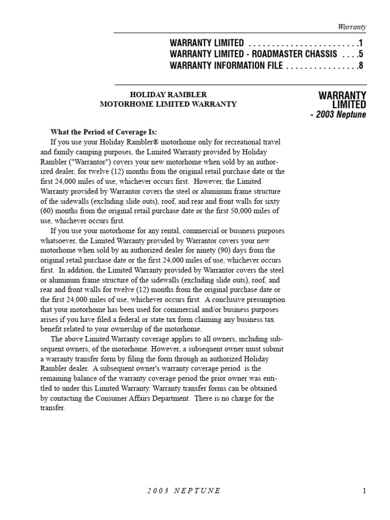 2003 Neptune | PDF | Trademark | Axle