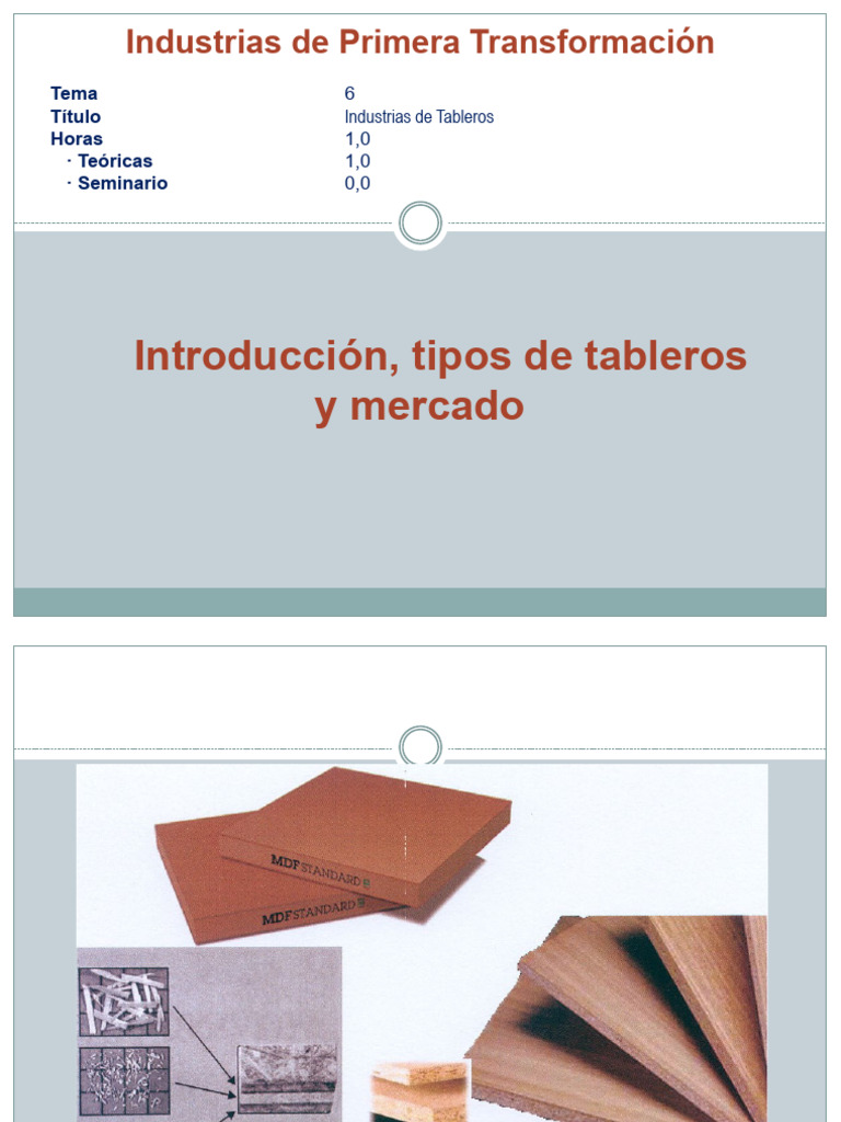 Tema 4 - 1. Generalidades de Tableros | PDF