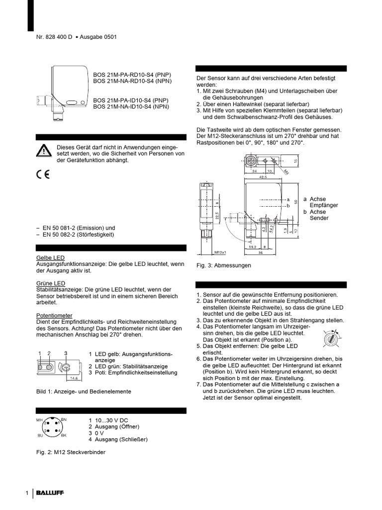 Sensor BALLUF | PDF