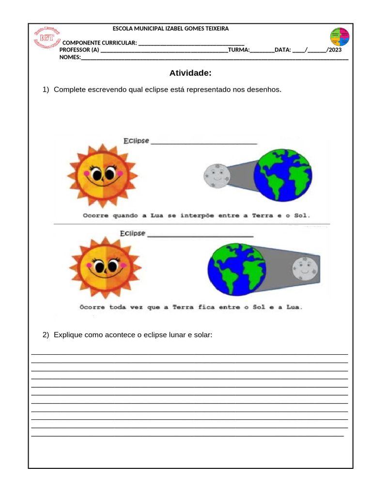 Eclipse atividade | PDF