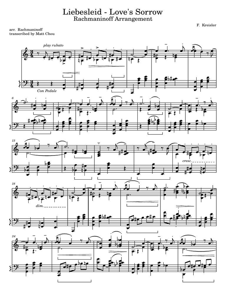 Liebesleid Loves Sorrow | PDF