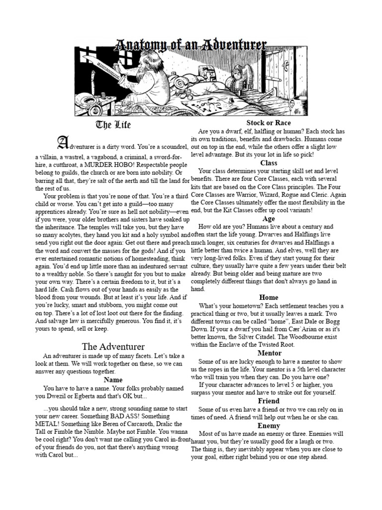 Anatomy of Adventure | PDF