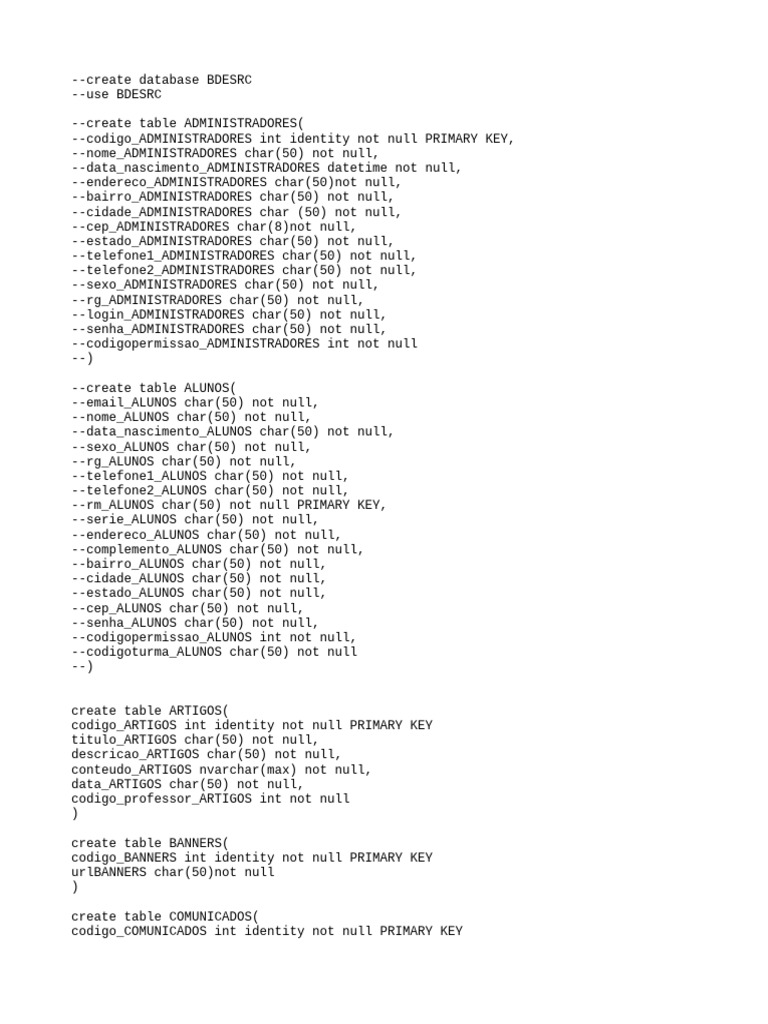 Aula de SQL 2 - 120209 | PDF