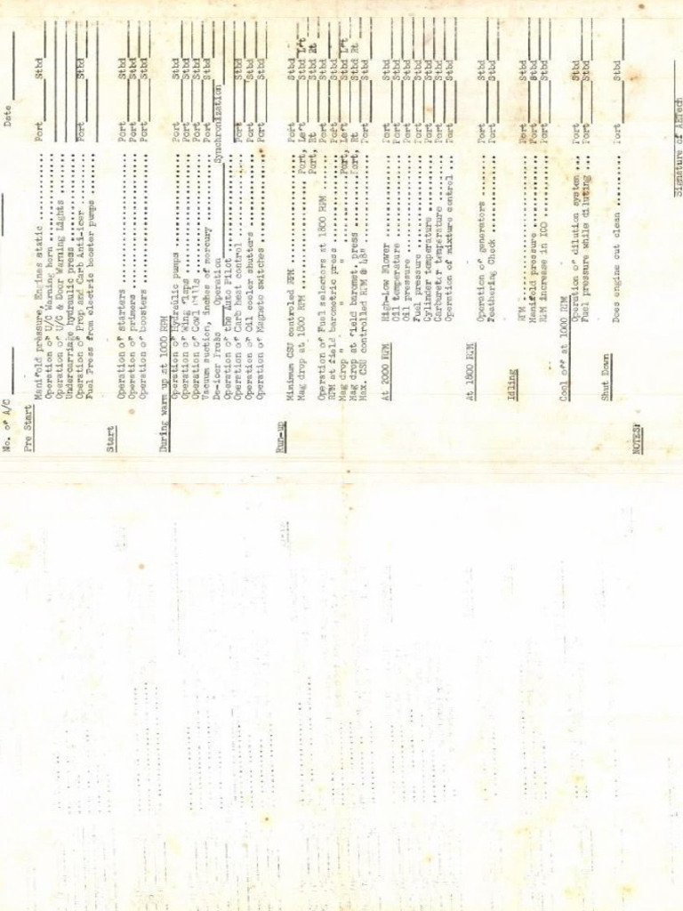 DC3 - Aircraft Runup MANUAL | PDF