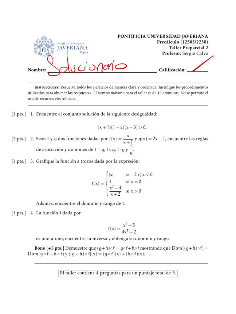 PP2-Precálculo (12505) | PDF