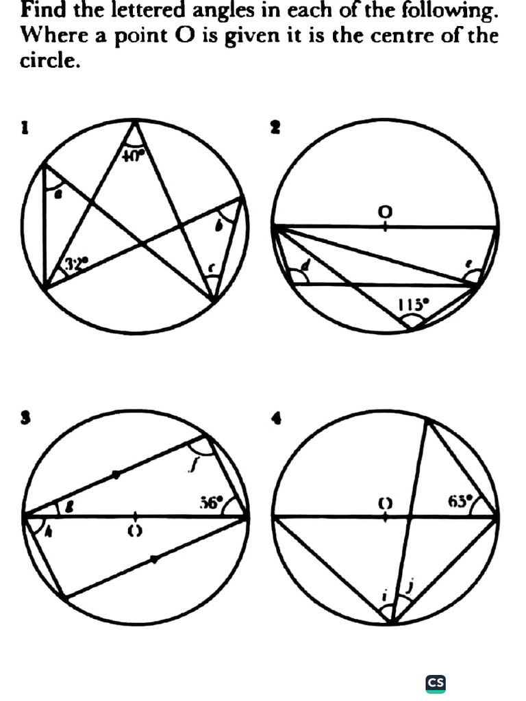 Circle Theorems 2 | PDF