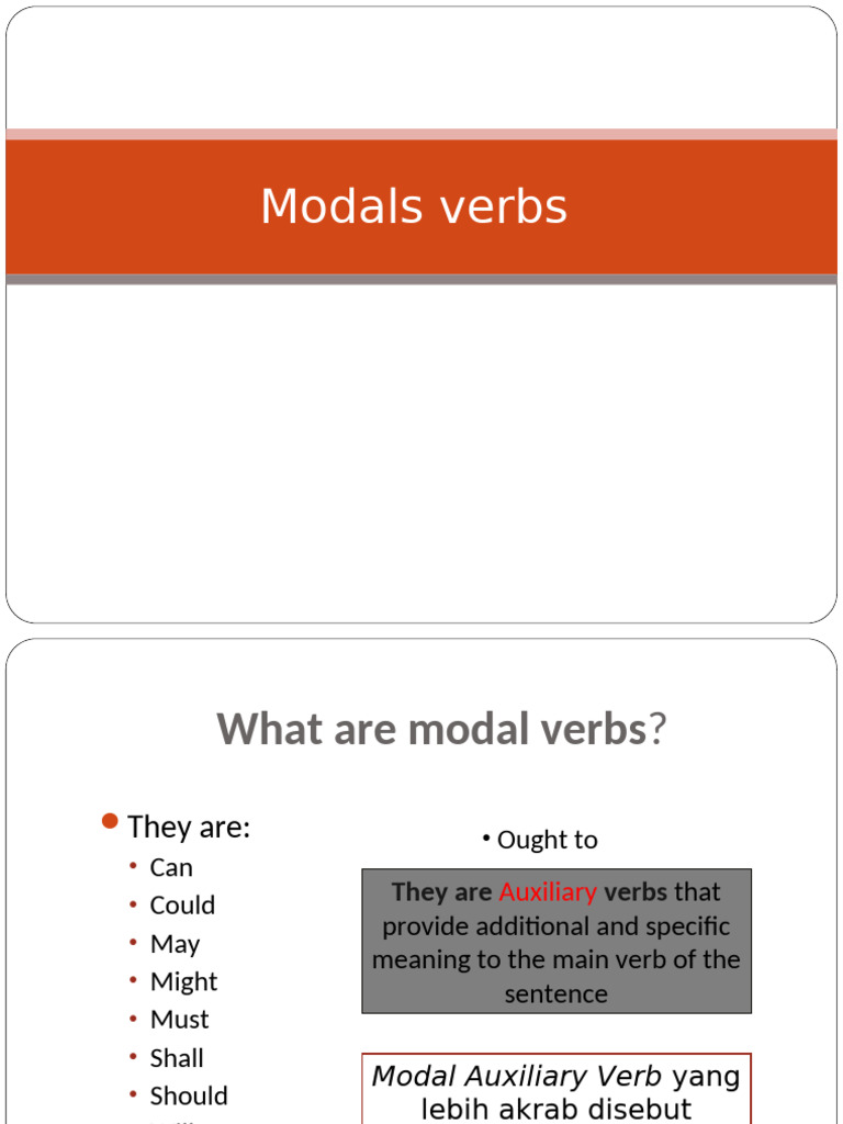 Modals Verbs | PDF