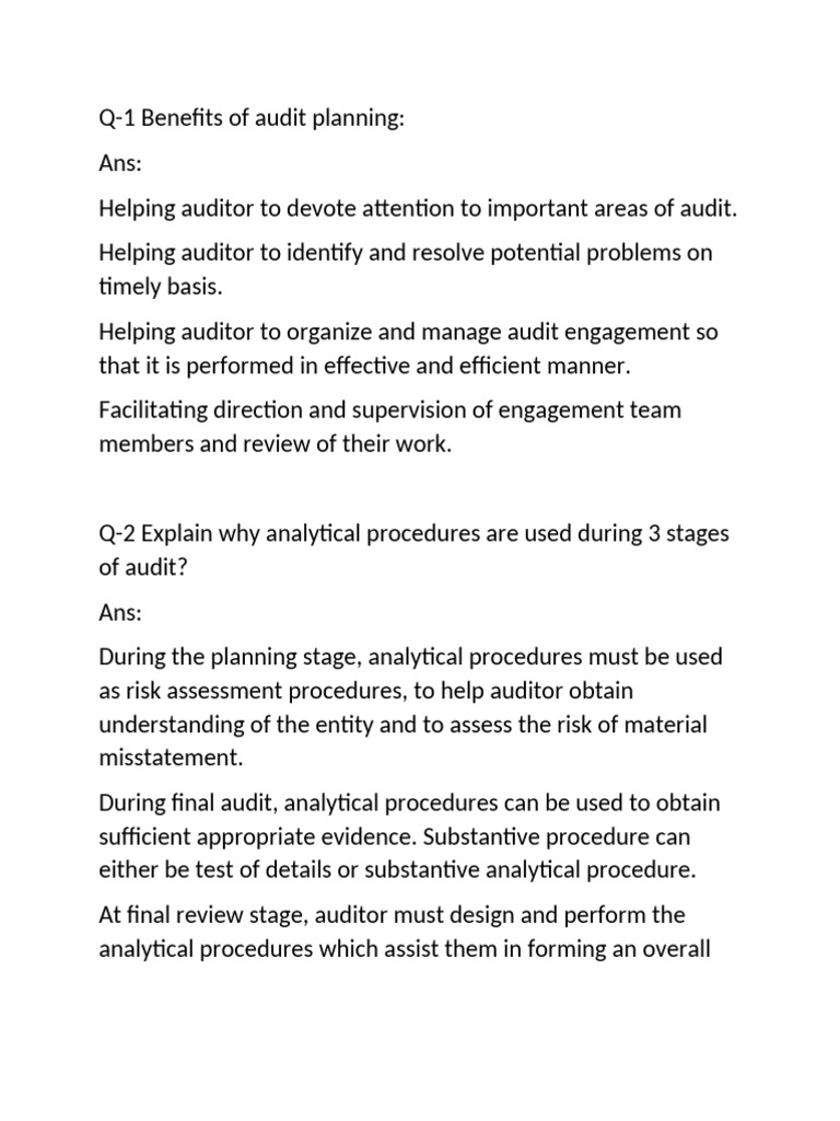 Knowledge Based Audit Practice | PDF