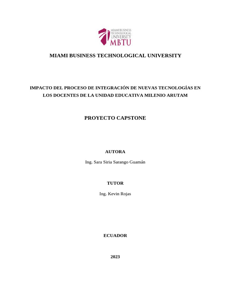 SARA SARANGO - Capstone 1, 2 y 3 | PDF