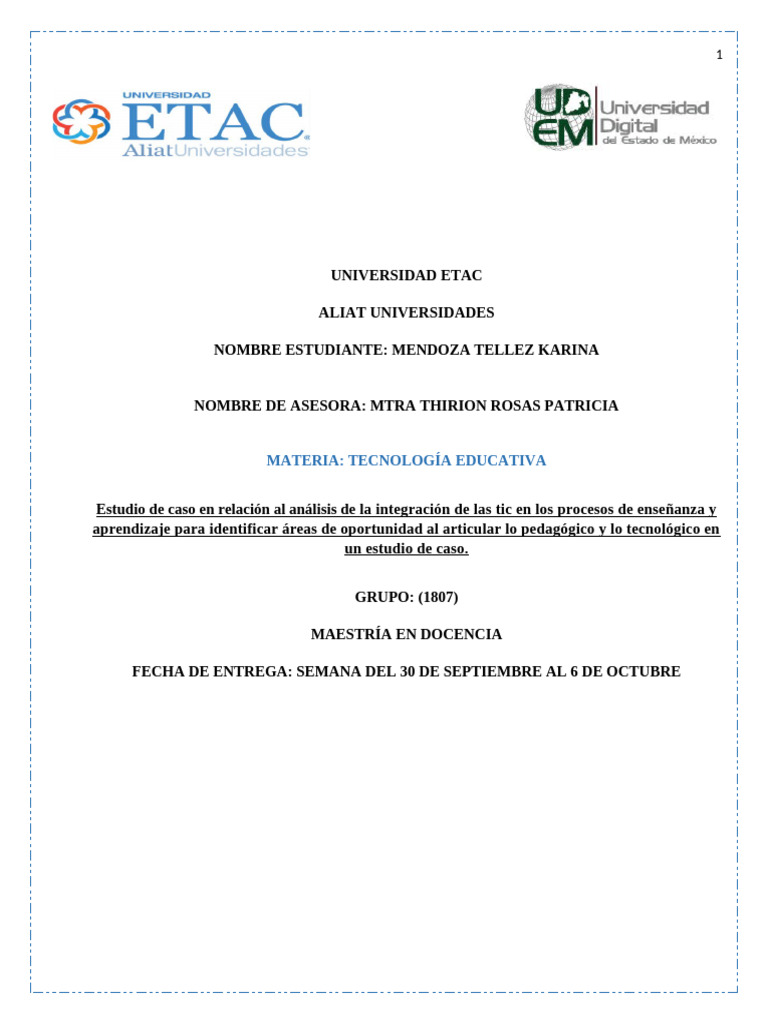 Sem4 Estudio de Caso Metek | PDF