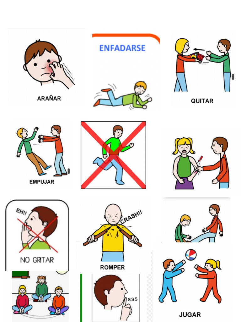 Esta Bien-Esta Mal Pictogramas | PDF