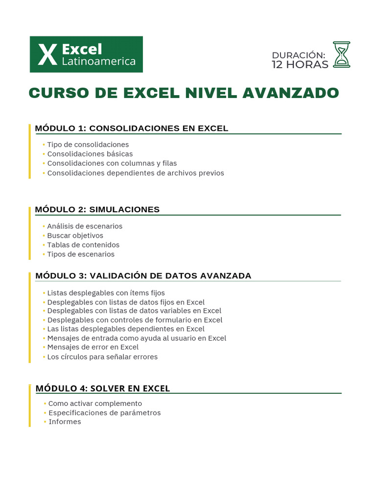 Curso Excel Avanzado OK | PDF