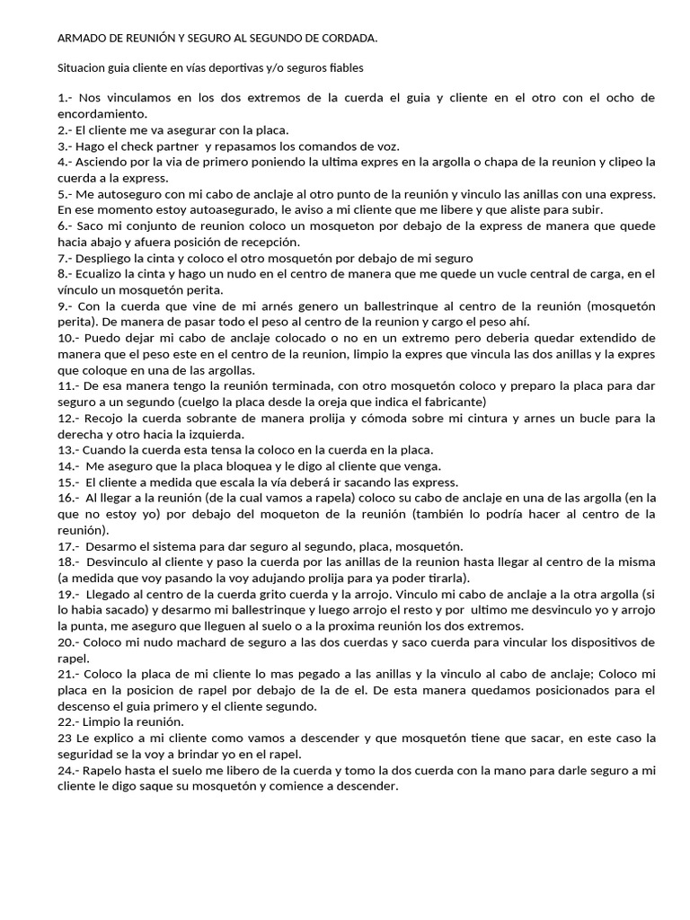 Original de Reunion Segundo Al Cliente y Rapelar | PDF