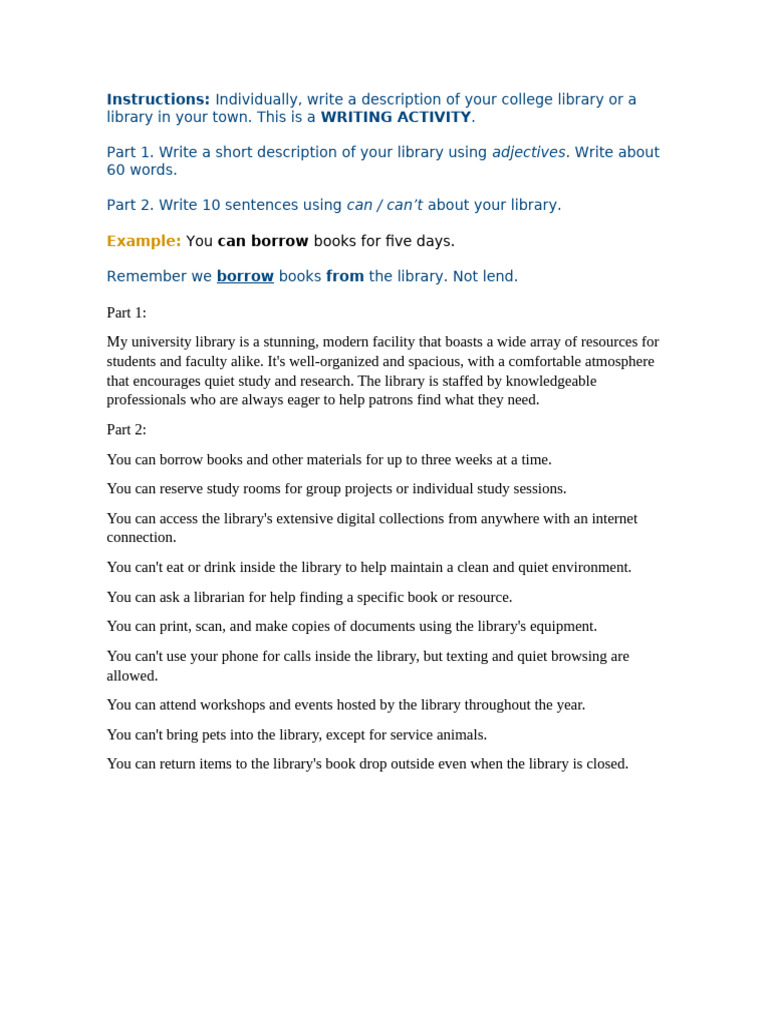 Instructions Library | PDF