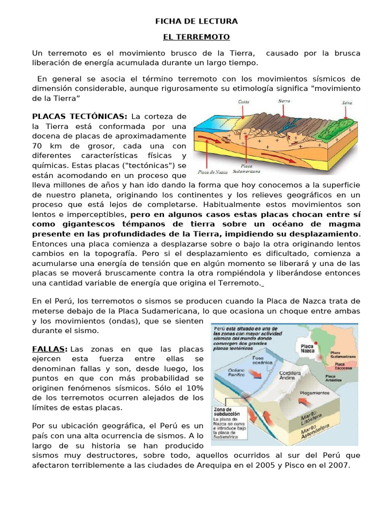 ANEXO 1.docx Lectura Sismos | PDF