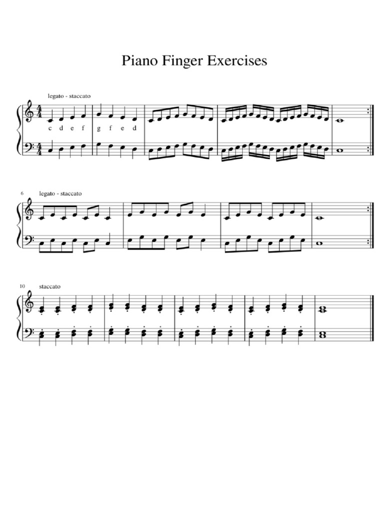 Five Finger Exercise | PDF