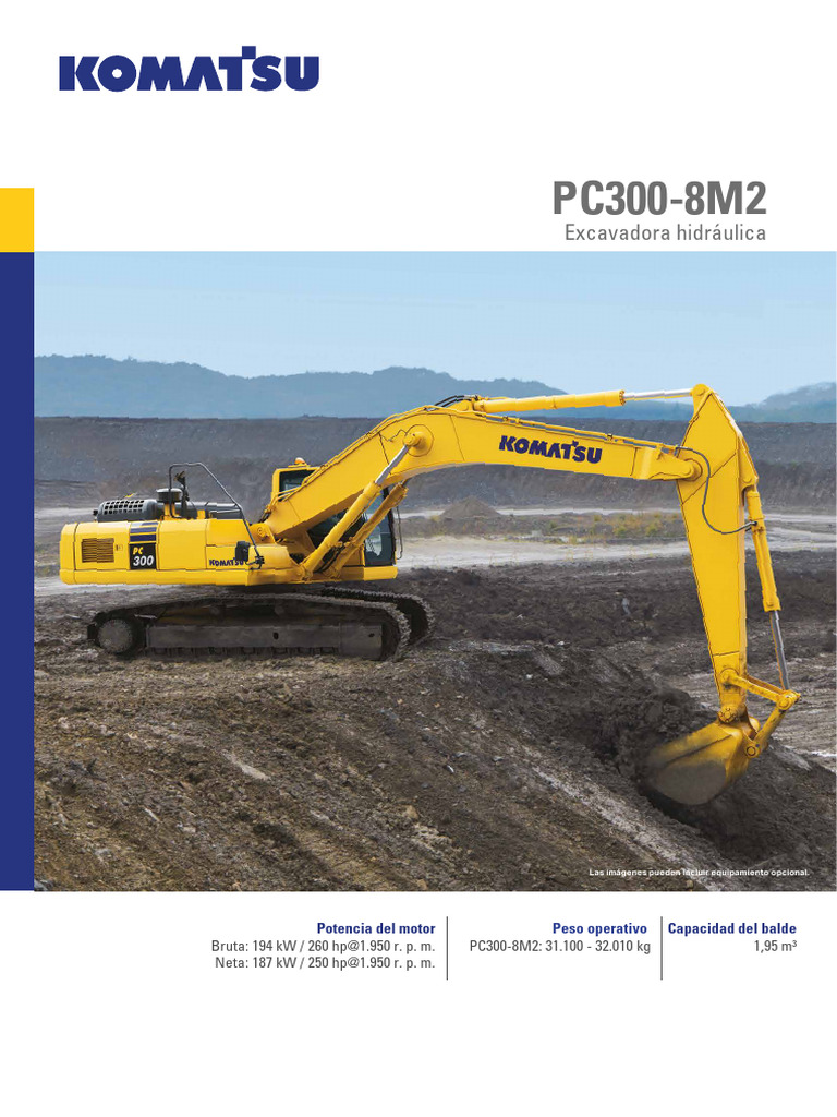 Excavadora Komatsu PC300 | PDF
