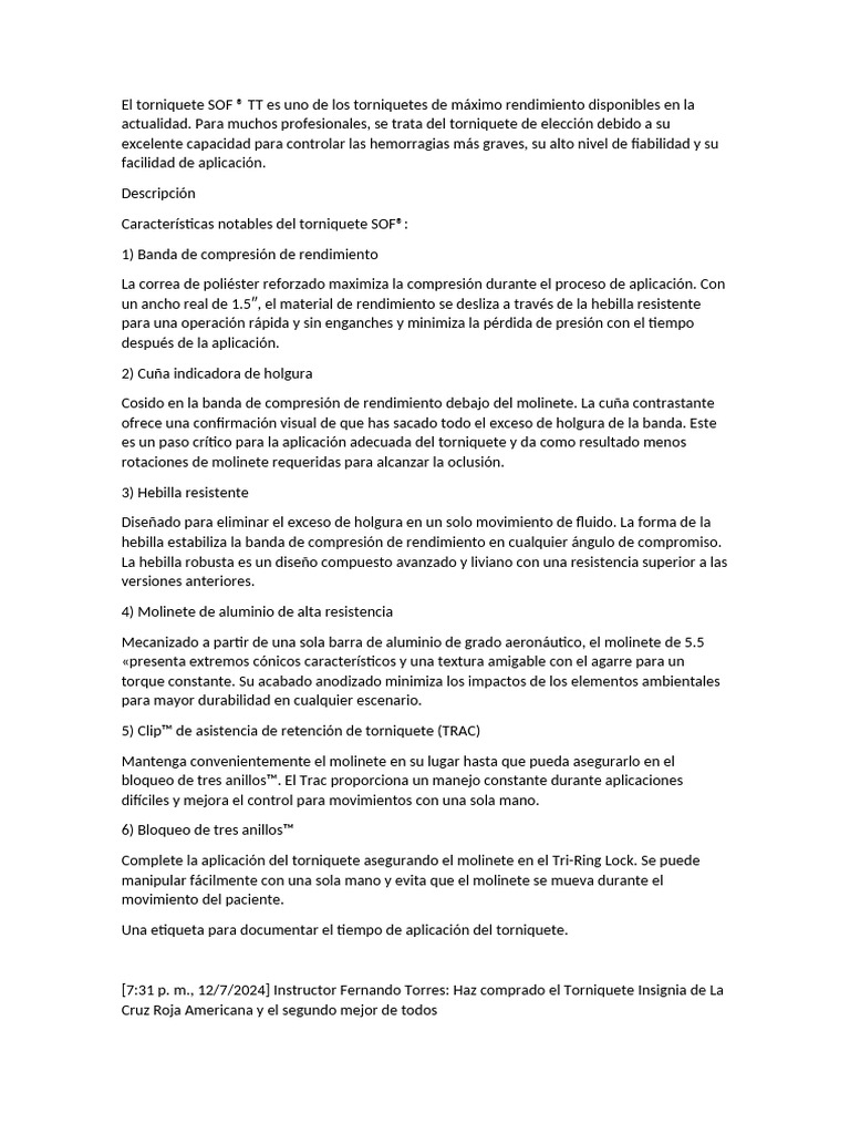 El torniquete SOF | PDF