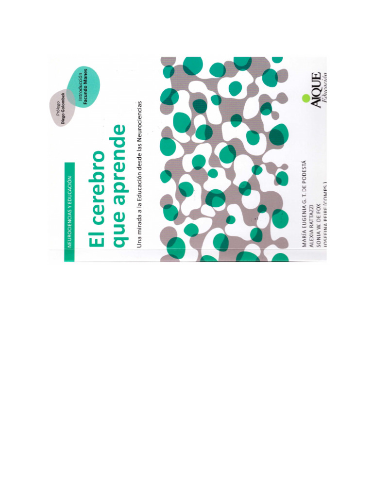 El Cerebro Que Aprende Podesta Y Col Pdf Pdf