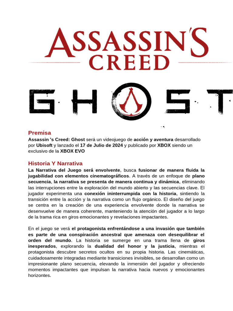 Assassin's Creed GHOST | PDF