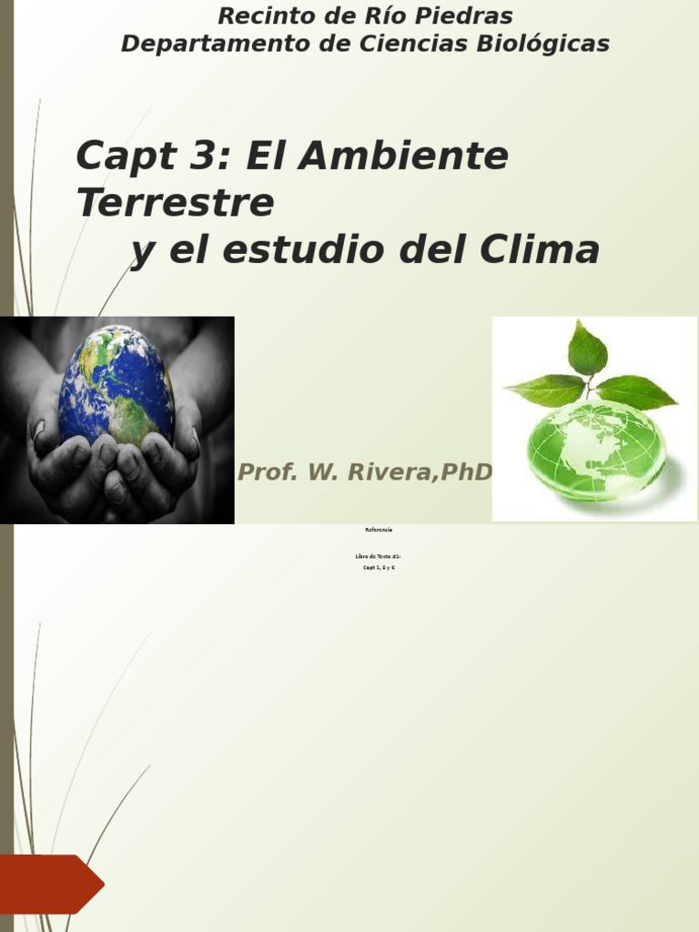 Capt 3-El Ambiente Terrestre y El Estudio Del Clima | PDF