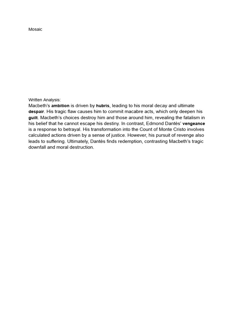 Macbeth Final Assessment | PDF