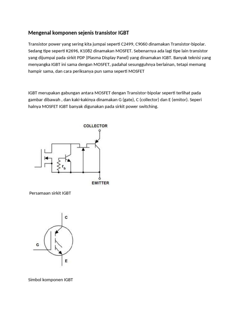 Mengenal Transistor IGBT | PDF