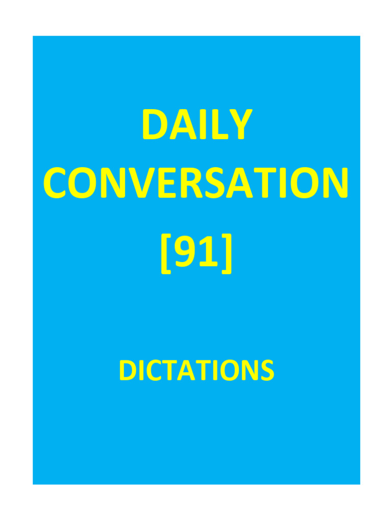 Daily Conversations | PDF