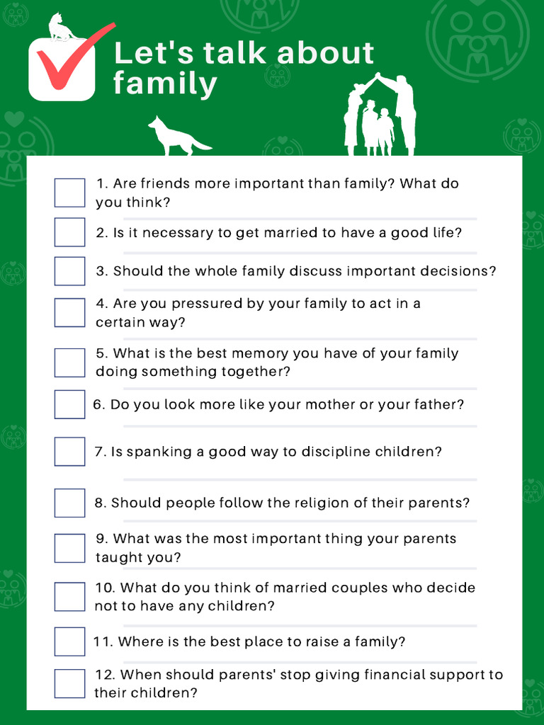 Let's Talk About Family! | PDF