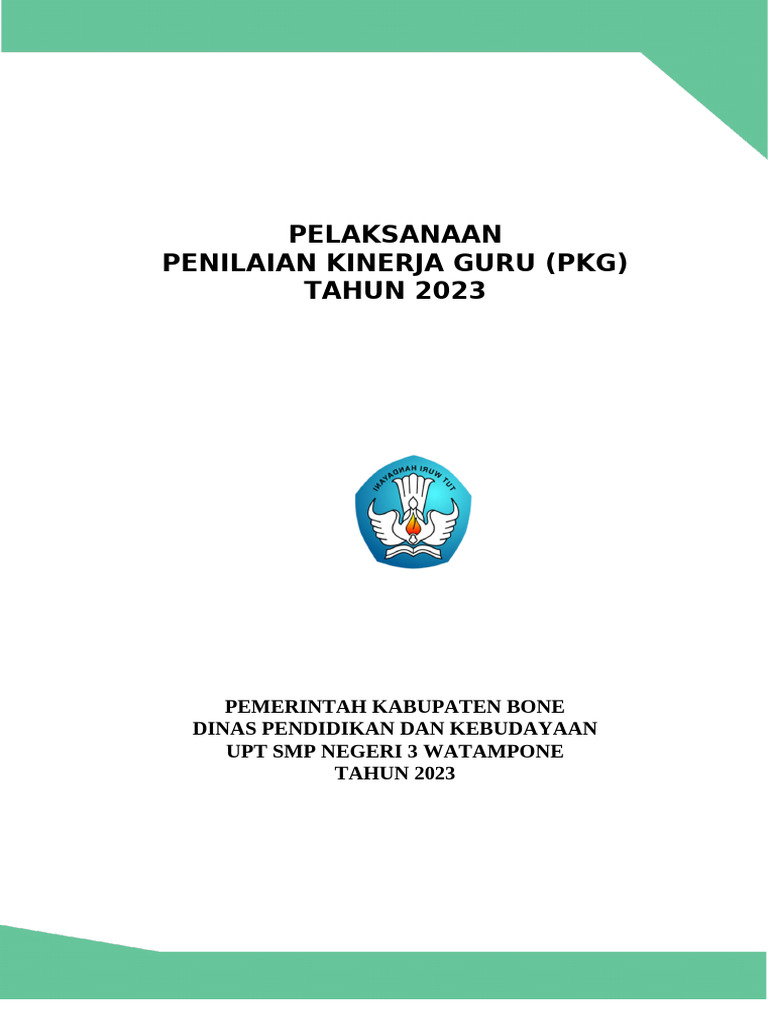 Template Laporan PKG 2024 | PDF