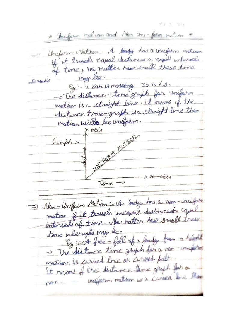 Uniform Motion | PDF