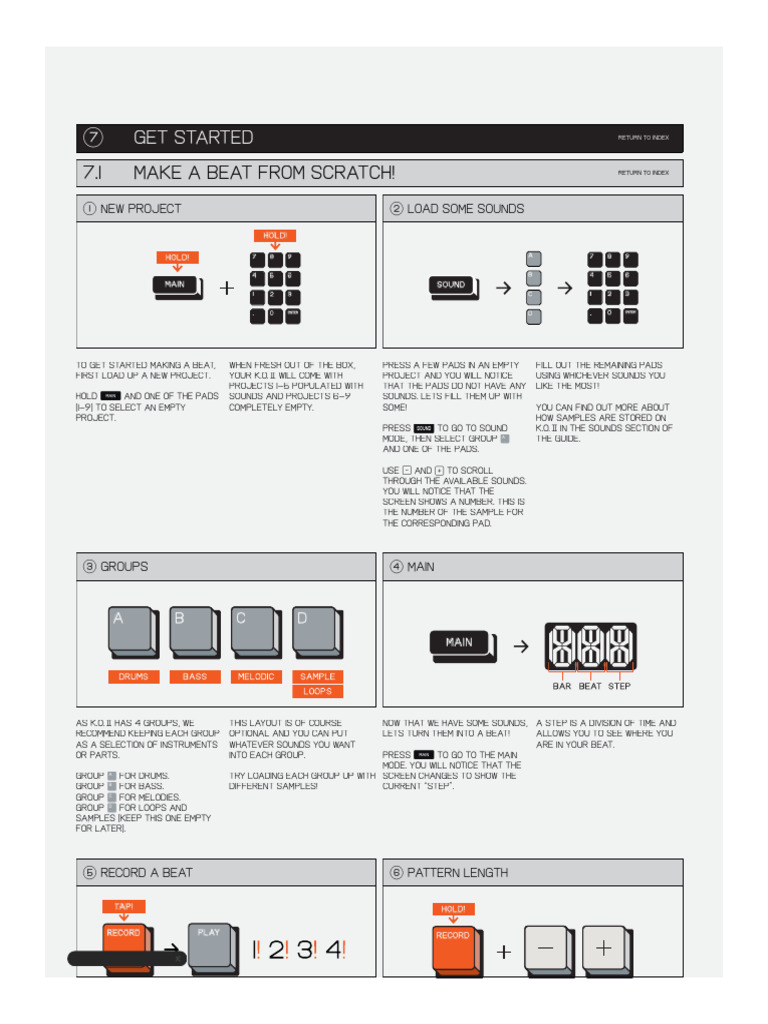 EP-133 Guide Get Started - Teenage Engineering | PDF