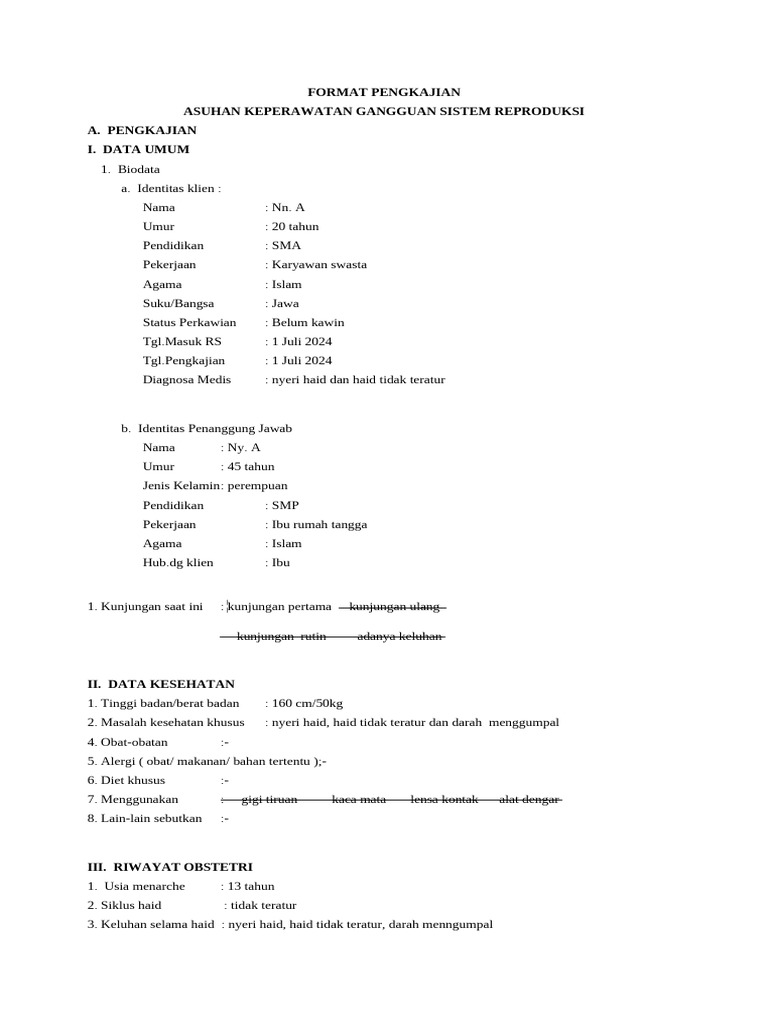 Askep Gangguan Sistem Reproduksi | PDF