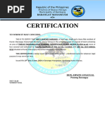 Brgy - Certification of Land Ownership | PDF