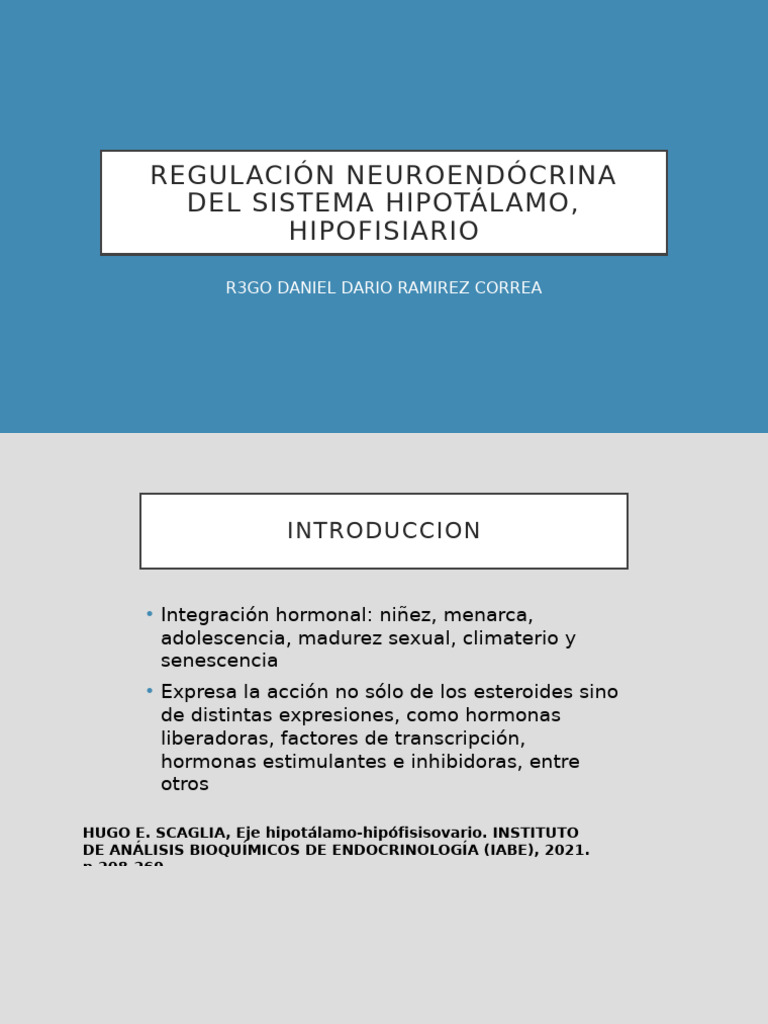 Regulación Neuroendócrina 1 | PDF