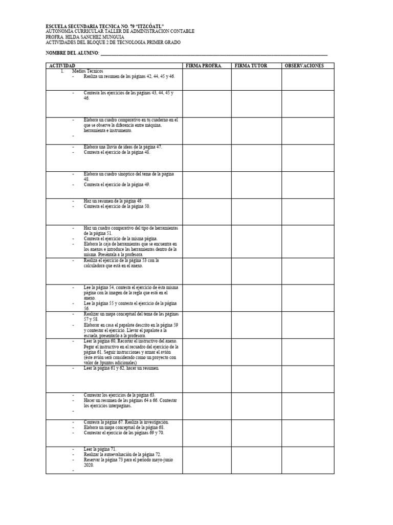 BLOQUE 2 1° TEC DEF | PDF