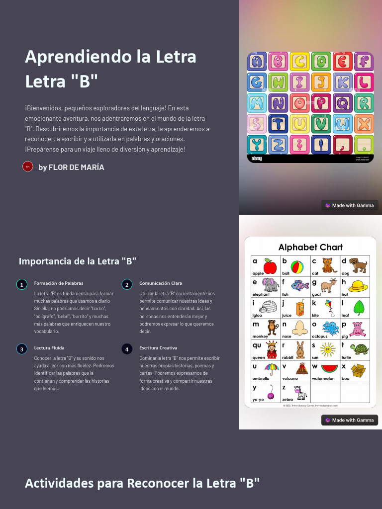 Aprendiendo La Letra B | PDF