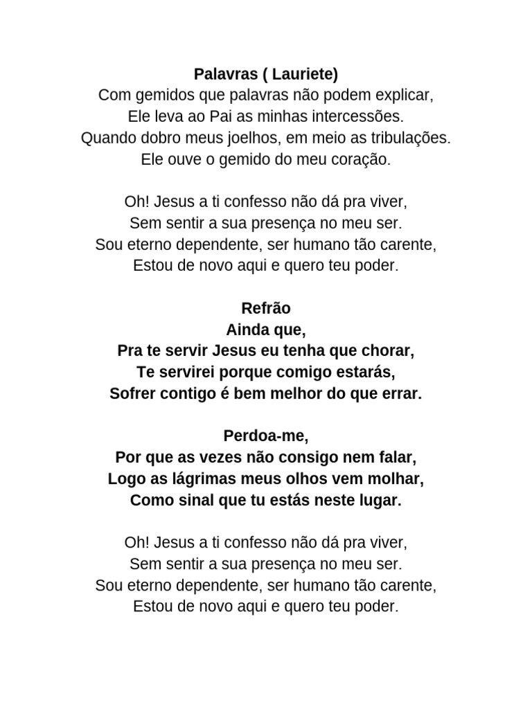 Palavras (Lauriete) | PDF