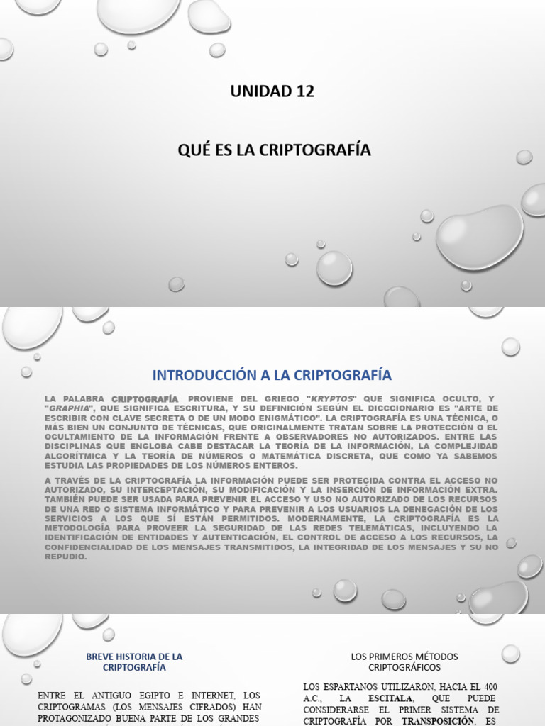 12 Unidad Qué Es La Criptografía | PDF | Cifrado | Clave (criptografía)