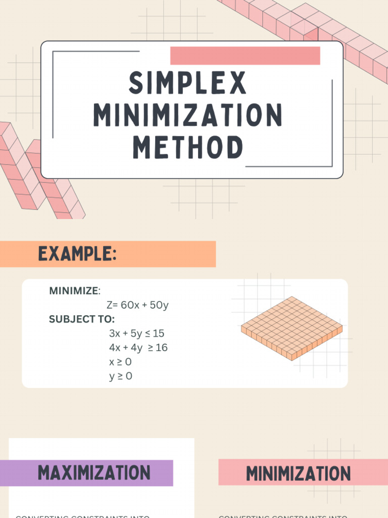 Simplex Minimization Method PDF | PDF