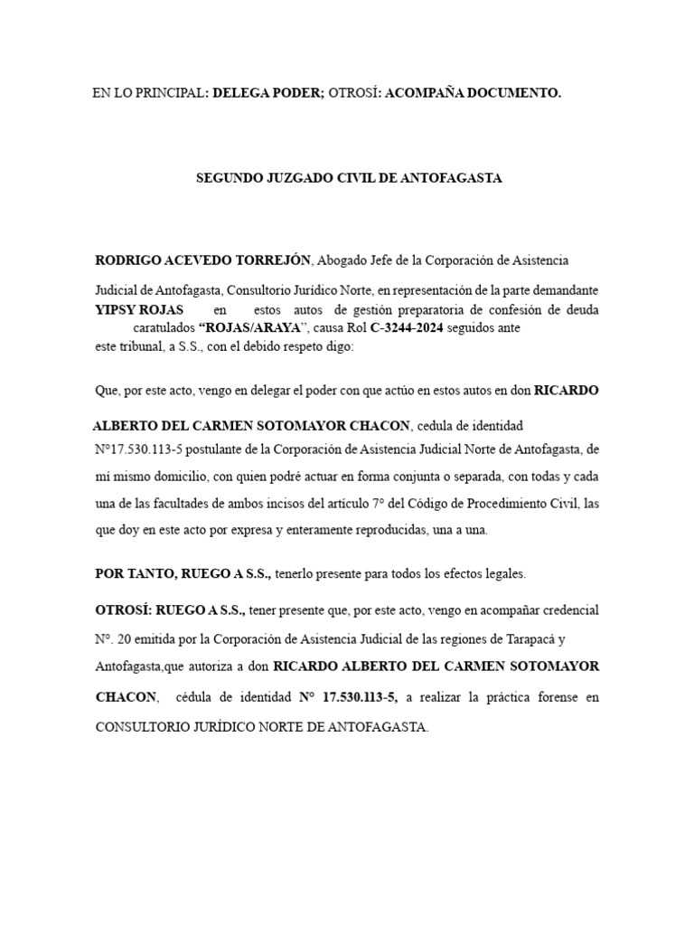 Delega Poder C 3244 Delega Poder | PDF