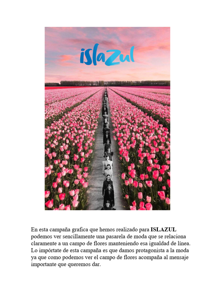 Campaña Gráfica ISLAZUL: Moda y Naturaleza | PDF