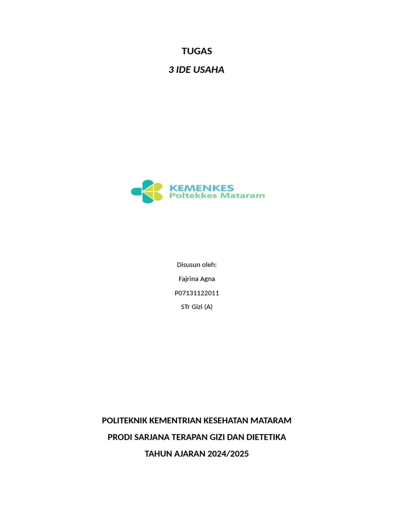 3 Menu (Tugas KWH) Fix | PDF