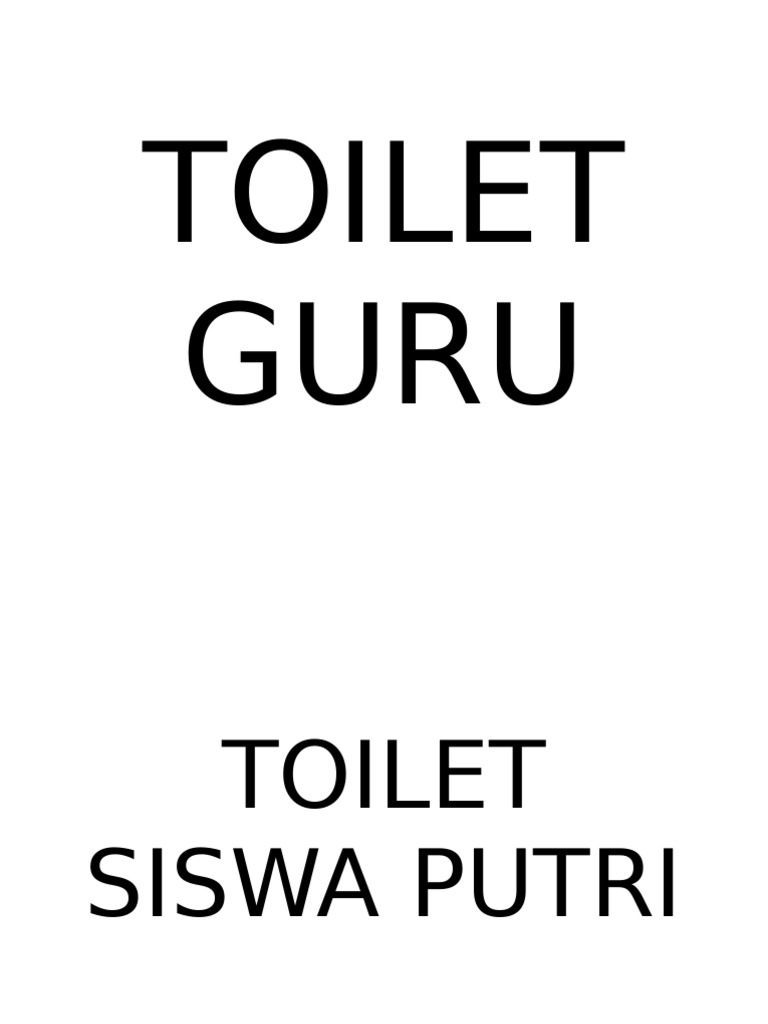 Tulisan Toilet | PDF