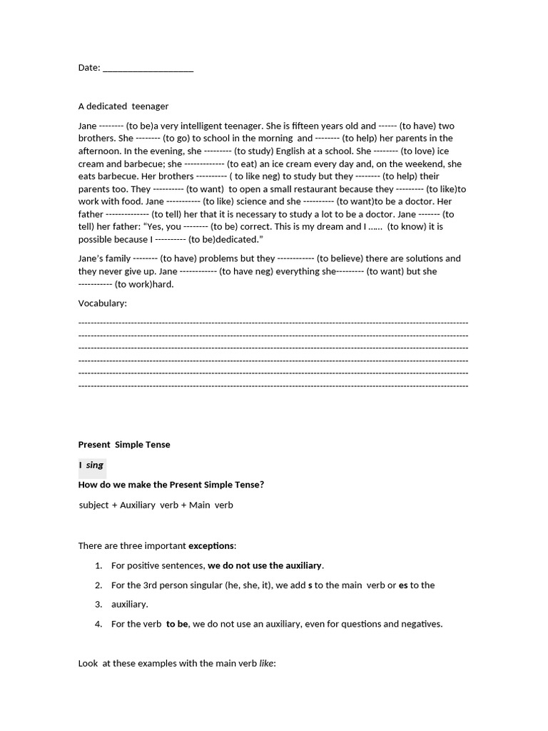 Aula 3 Present Simple | PDF