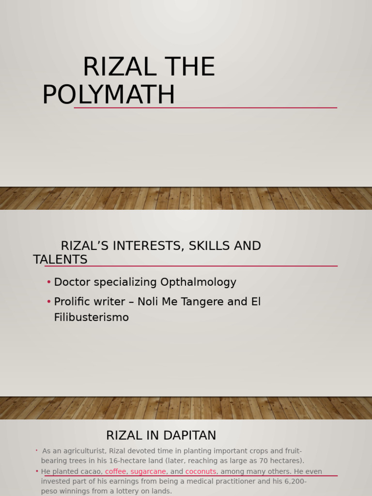 Rizal The Polymath | PDF