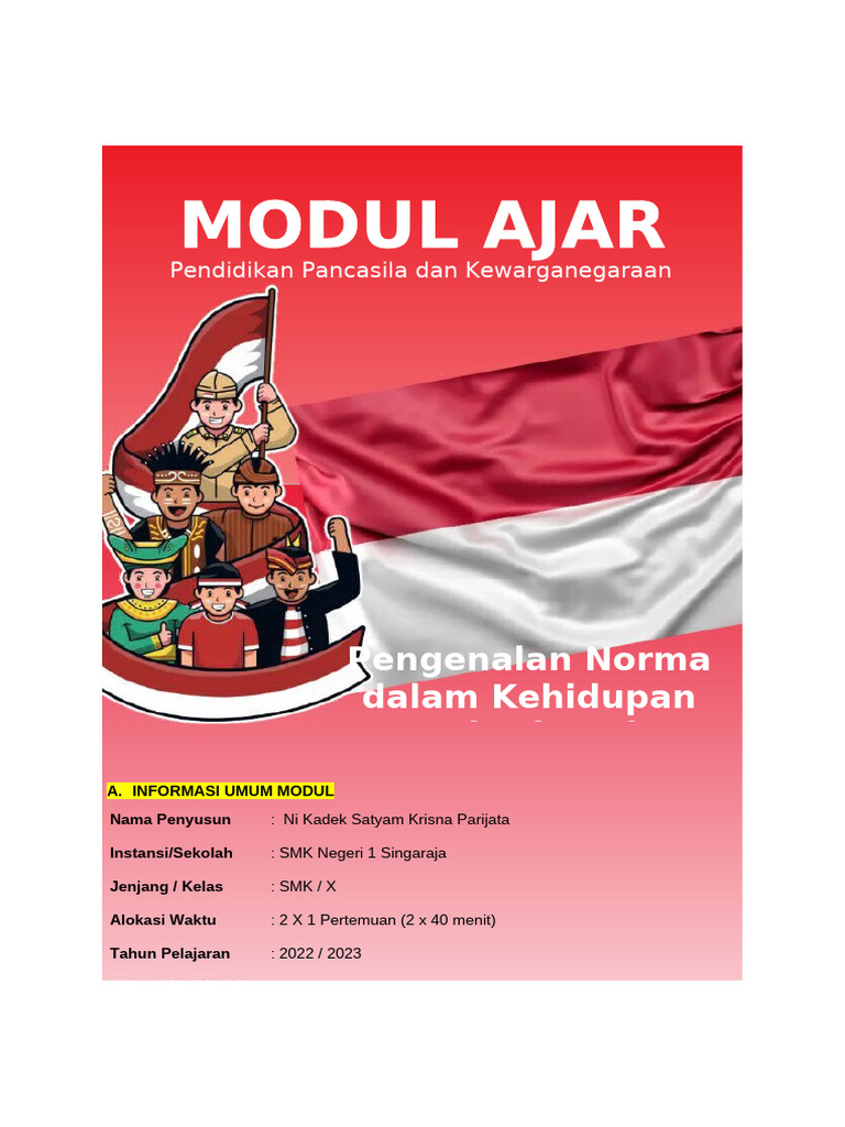 UUD NRI 1945 - B. Pengenalan Norma Dalam Kehidupan Sehari-Hari | PDF