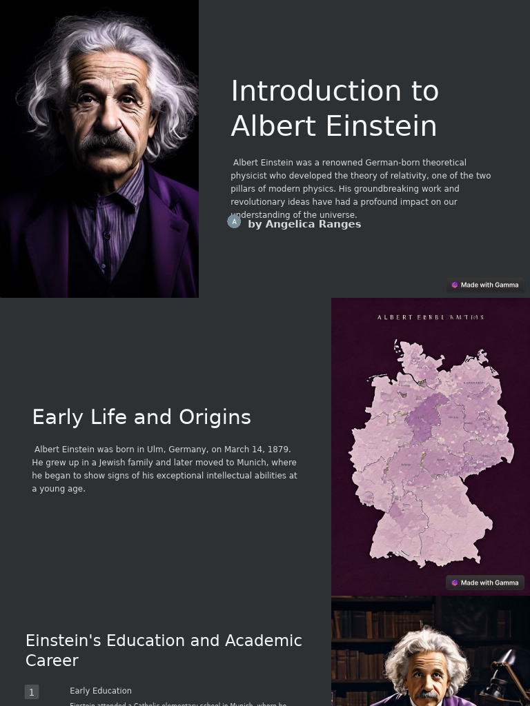 Introduction To Albert Einstein | PDF