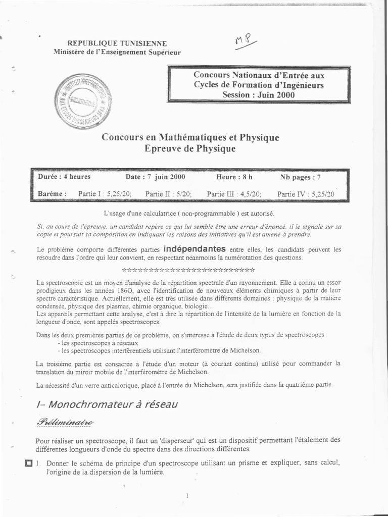 2000 MP Physique | PDF