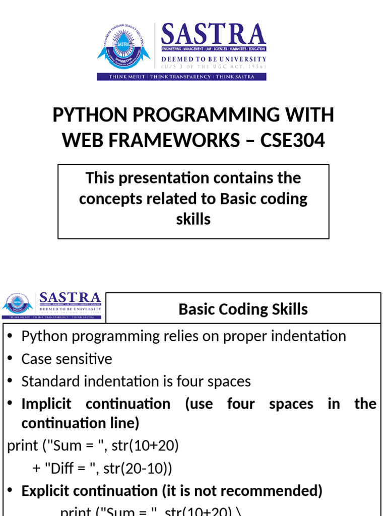 1.3 Basic Coding Skills | PDF | Parameter (Computer Programming ...